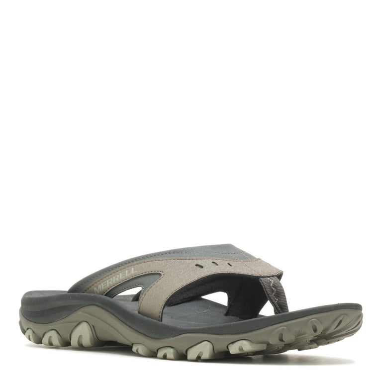 Men s Merrell Huntington Sport Flip Sandal Boulder 14 M